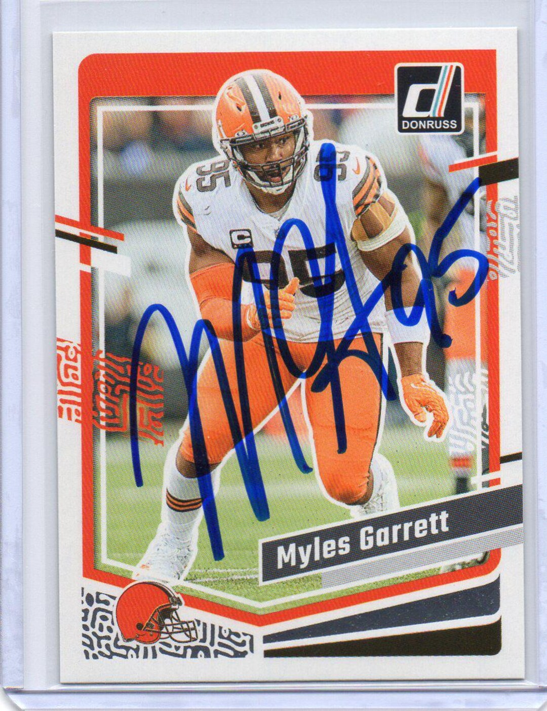 Signed Myles Garrett Card Cleveland Browns Nice - Etsy