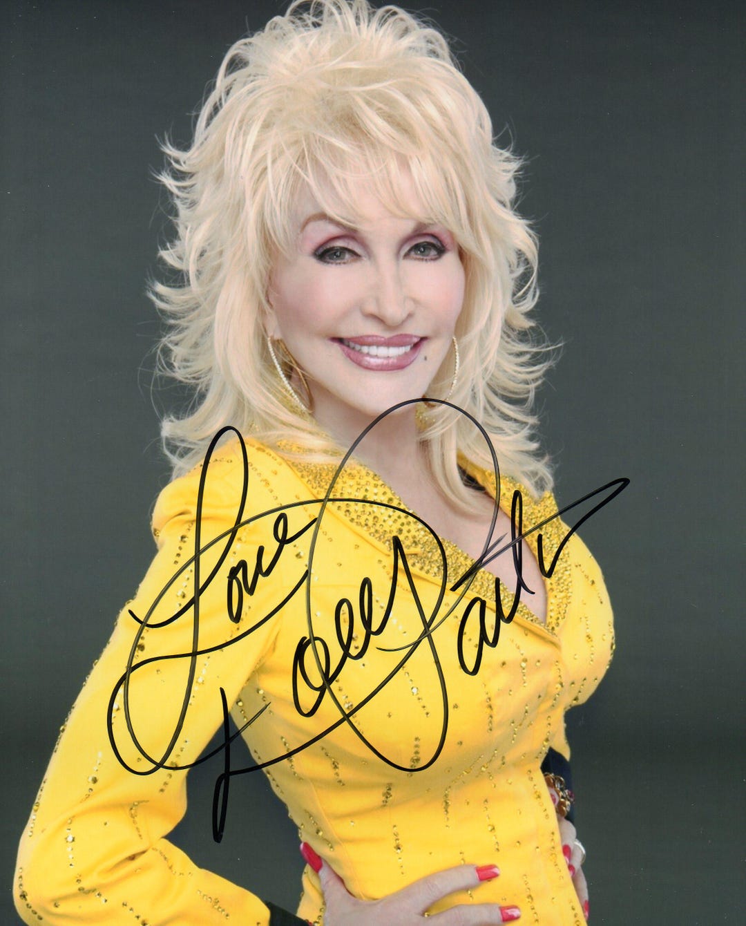 Signed Dolly Parton 8 X 10 Photo Very Nice - Etsy