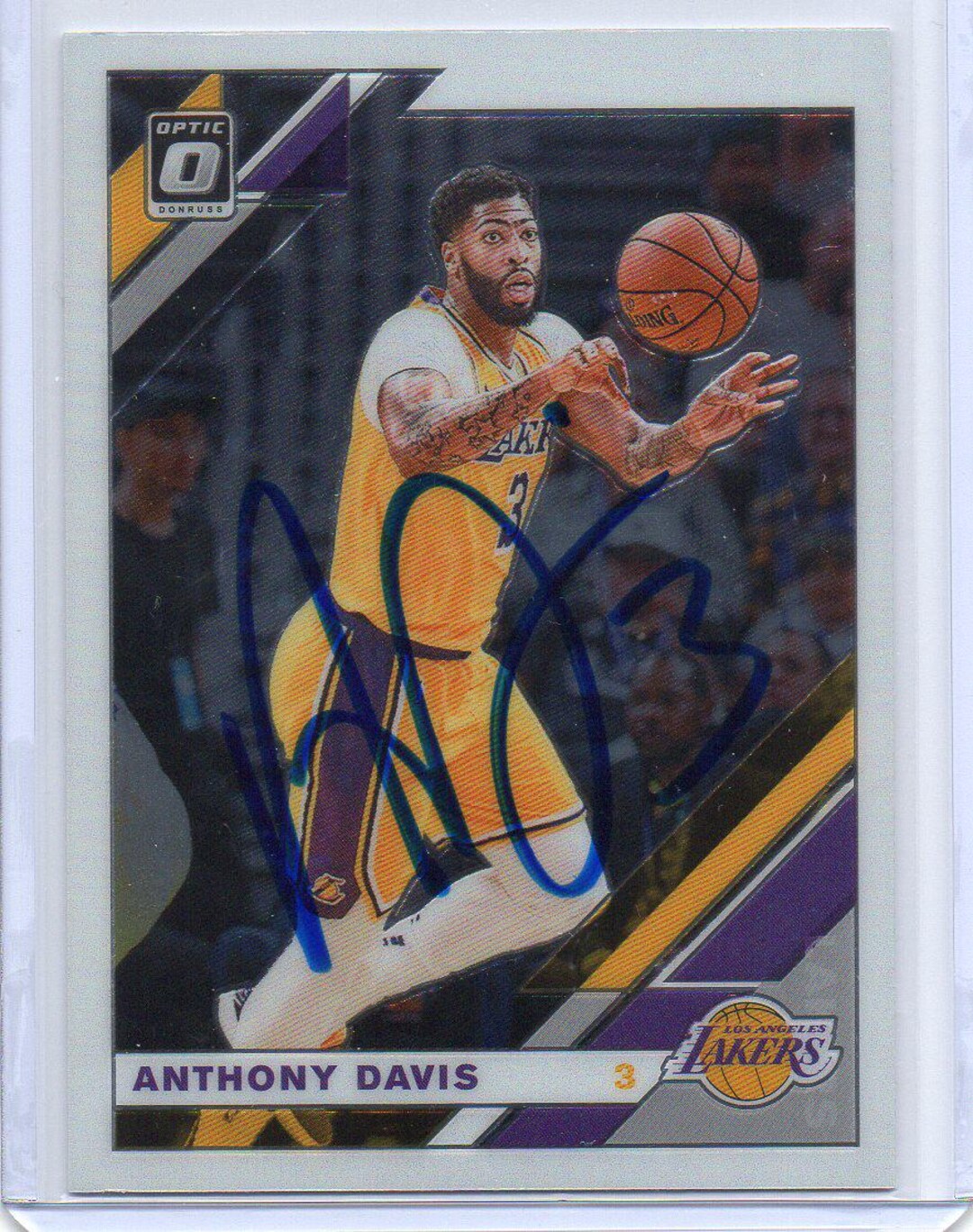 Signed Anthony Davis Card Lakers - Etsy