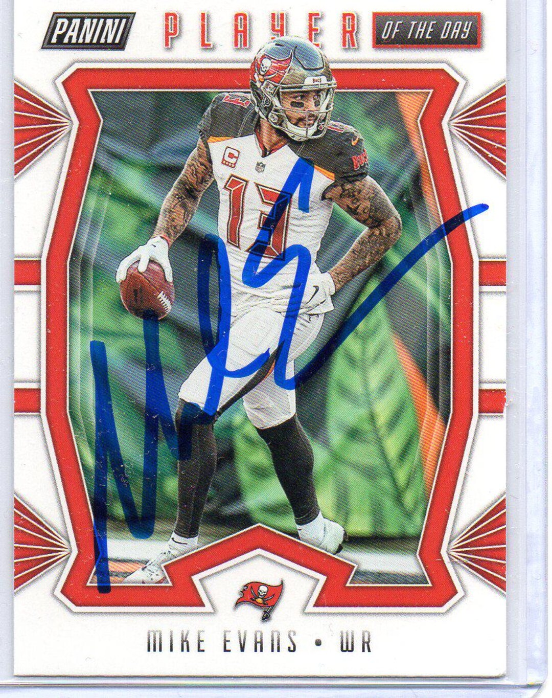 Signed Mike Evans Card Tampa Bay Buccaneers Very Nice - Etsy