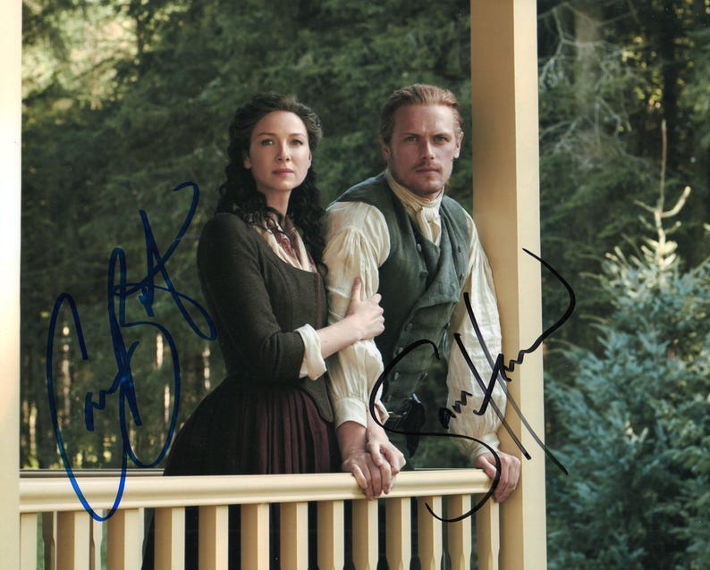 Signed Sam Heughan & Caitriona Balfe 8 X 10 Photo Outlander Nice - Etsy