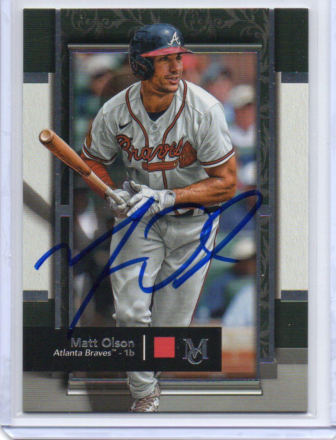 Signed Matt Olson Card Atlanta Braves - Etsy