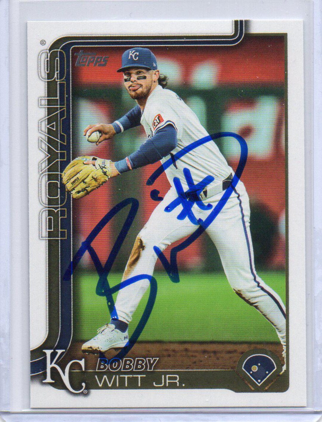 Signed Bobby Witt Jr. Card Kansas City Royals Really Nice - Etsy