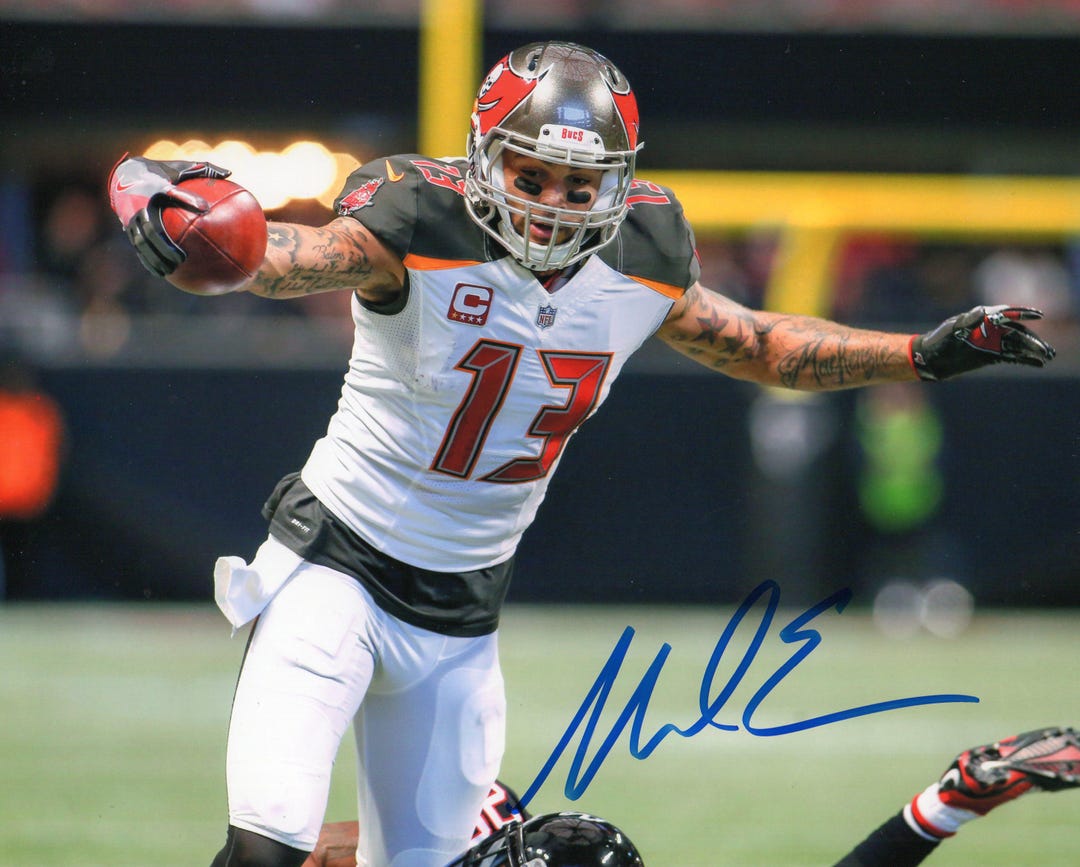 Signed Mike Evans 8 X 10 Photo Tampa Bay Buccaneers Nice - Etsy