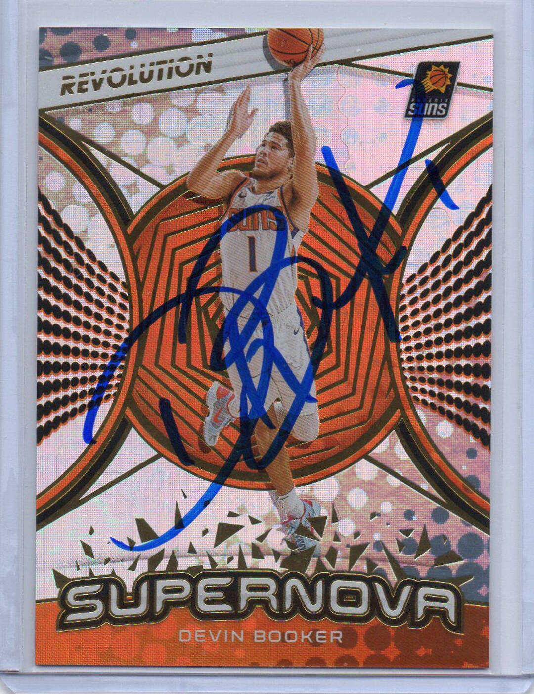 Signed Devin Booker Card Phoenix Suns - Etsy