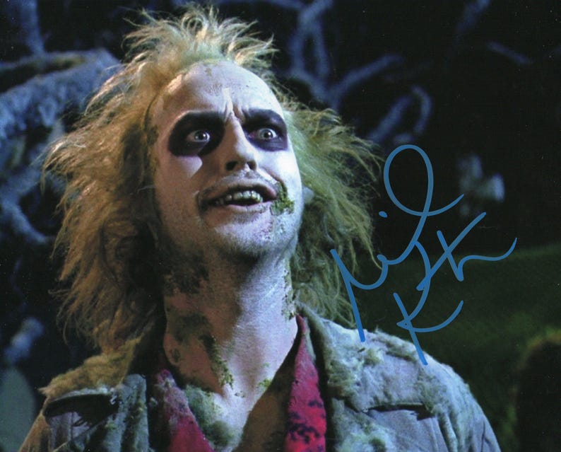 Signed Michael Keaton 8 X 10 Photo Beetlejuice - Etsy