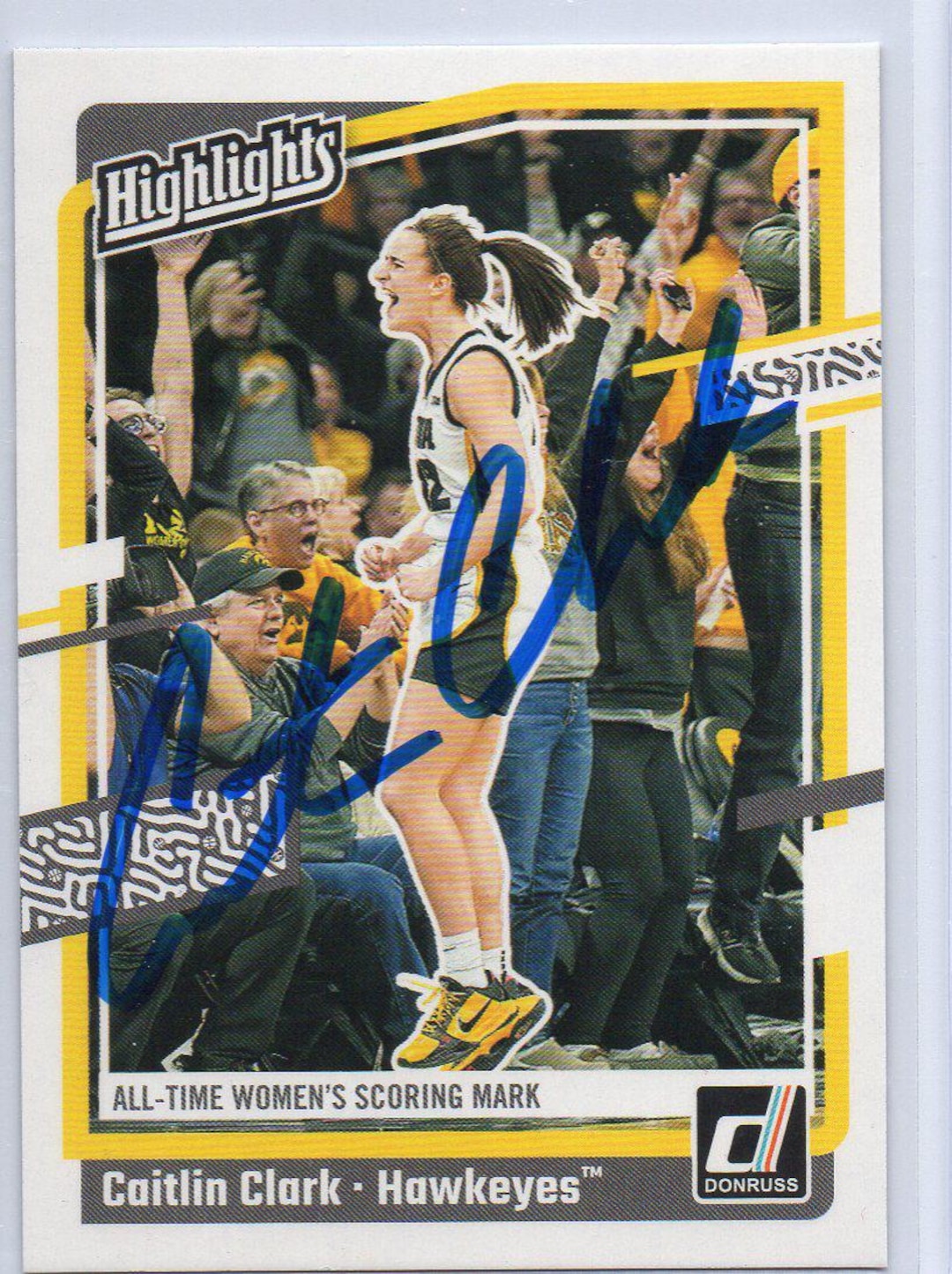 Signed Caitlin Clark Card Indiana Fever - Etsy