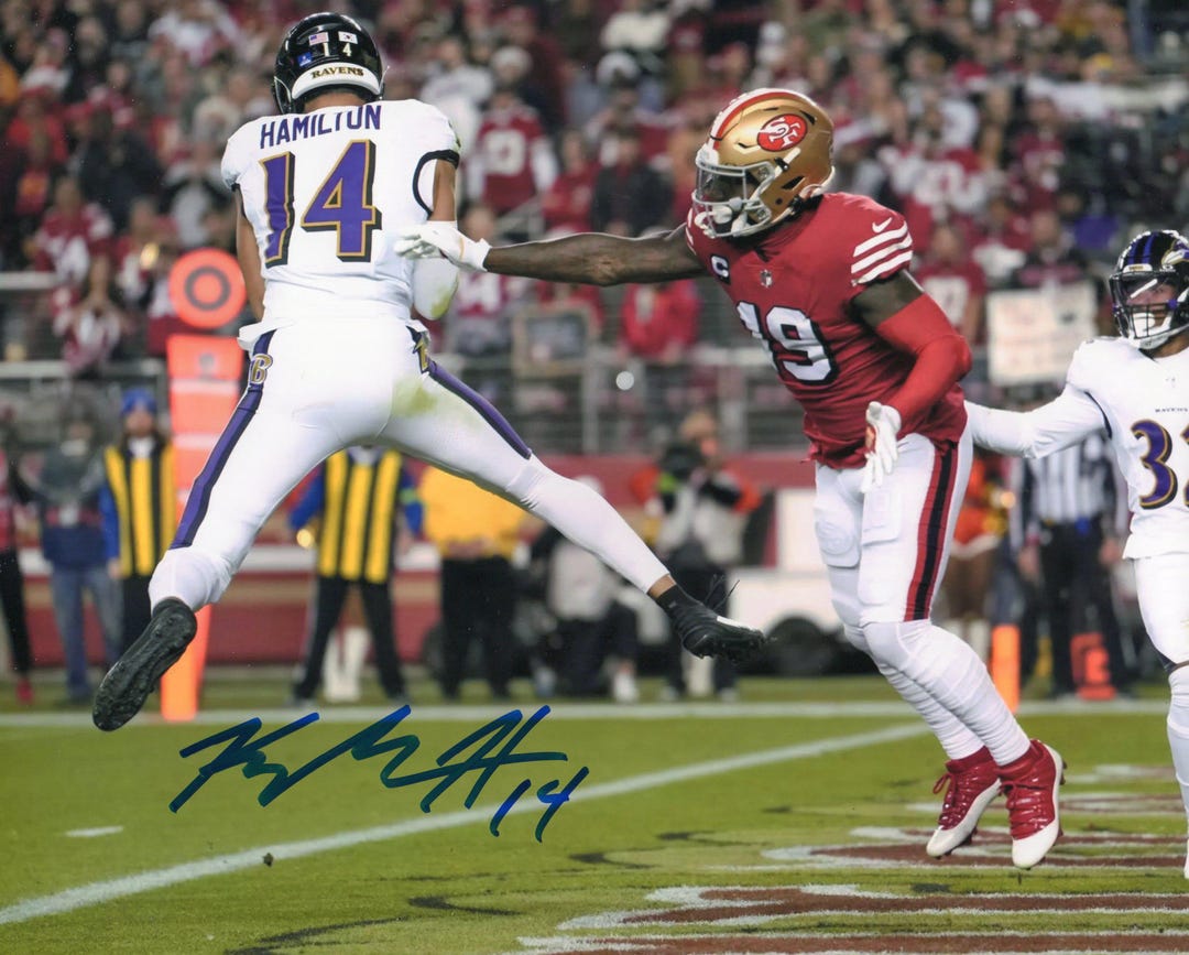 Signed Kyle Hamilton 8 X 10 Photo Ravens Nice - Etsy