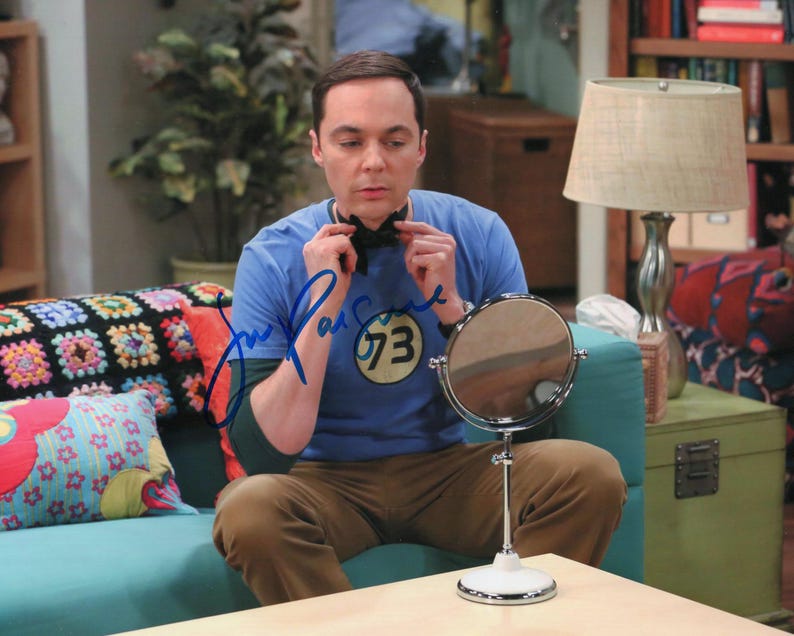 Signed Jim Parsons 8 X 10 Photo the Big Bang Theory Sheldon Cooper Nice ...
