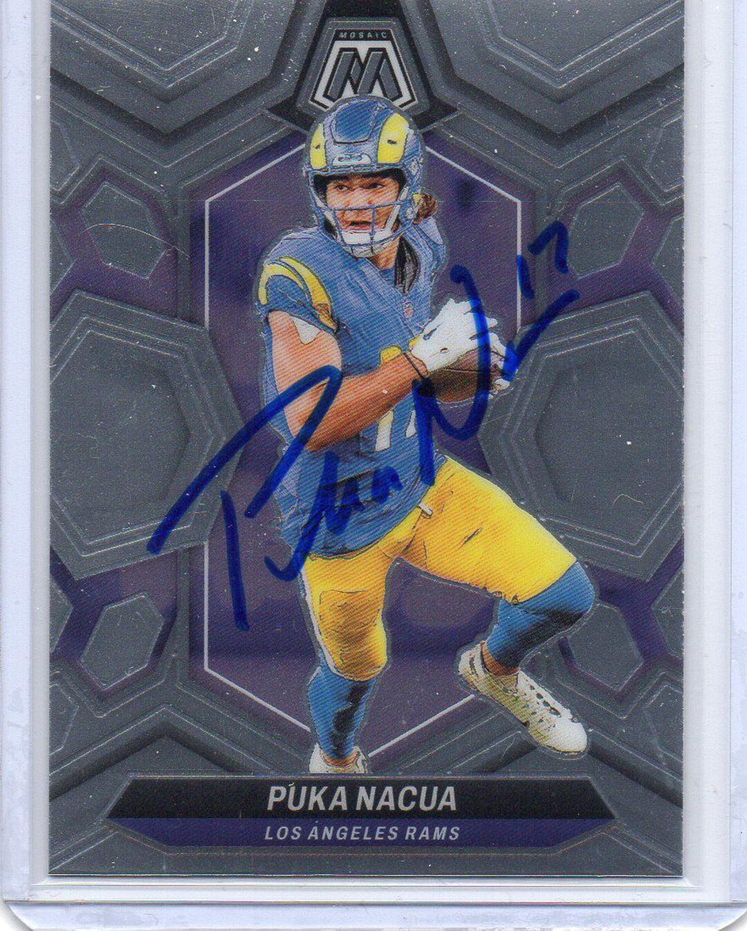 Signed Puka Nacua Card Los Angeles Rams Very Nice - Etsy