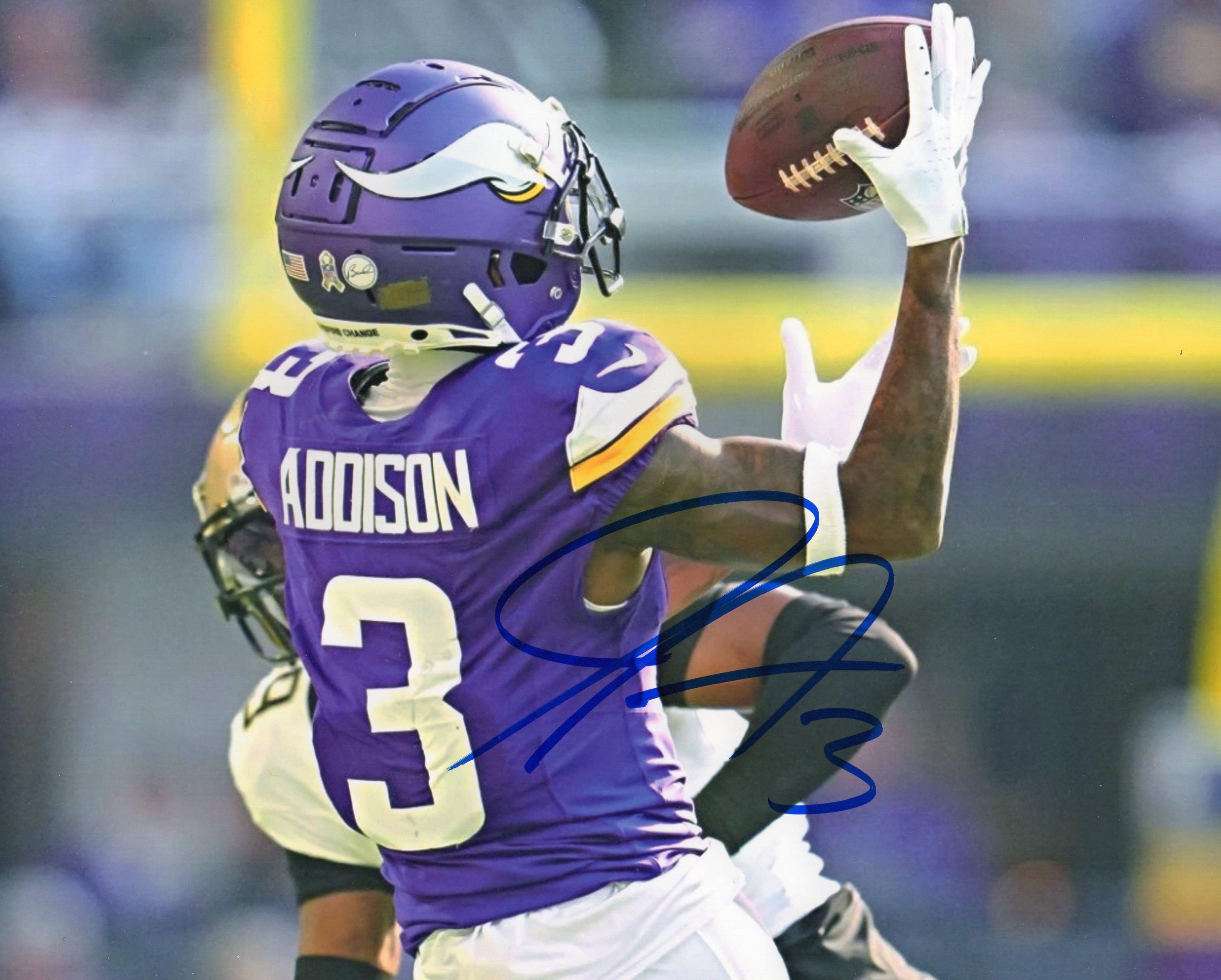 Signed Jordan Addison 8 X 10 Photo Minnesota Vikings Really Nice - Etsy