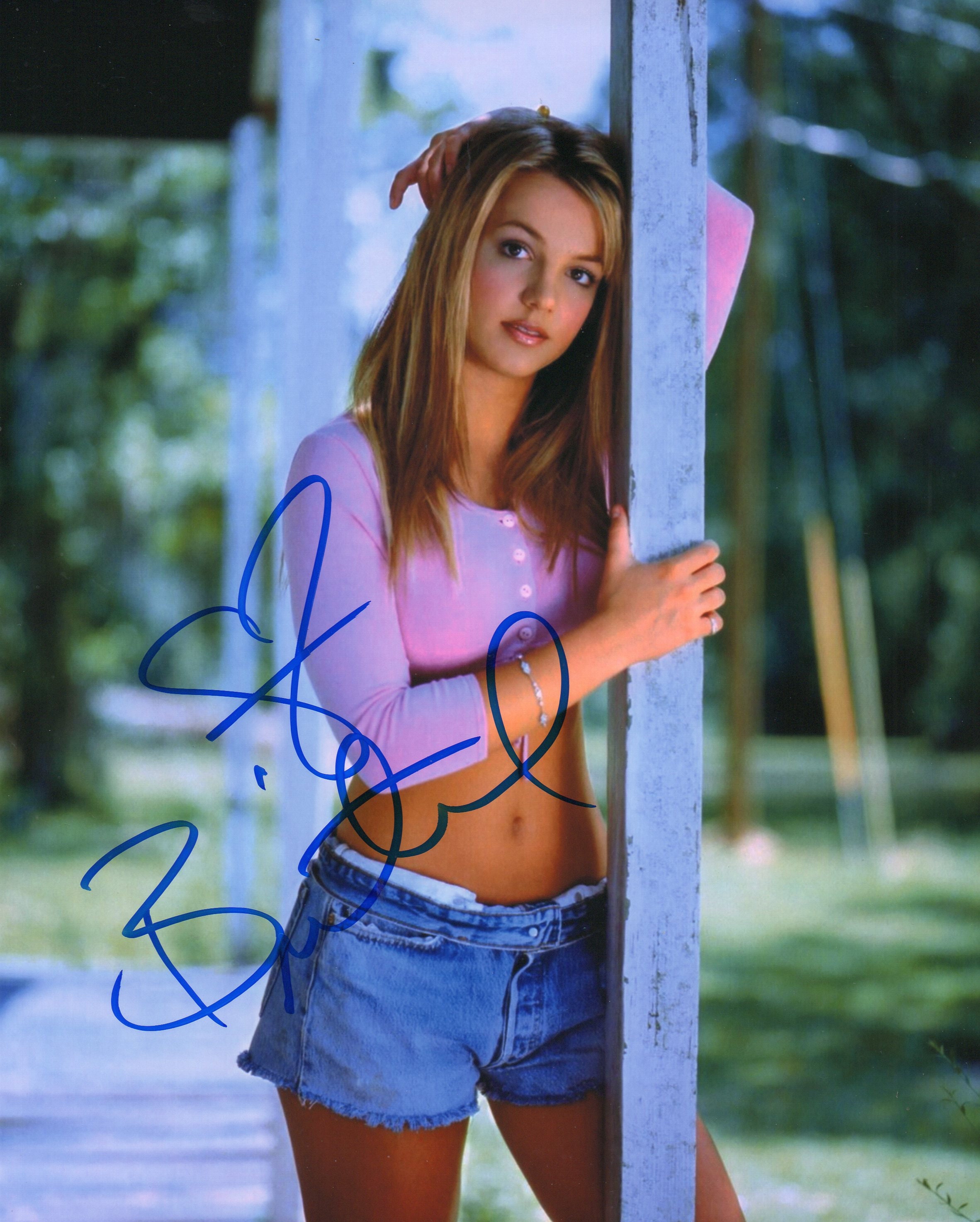 Signed Britney Spears 8 X 10 Photo Sexy - Etsy