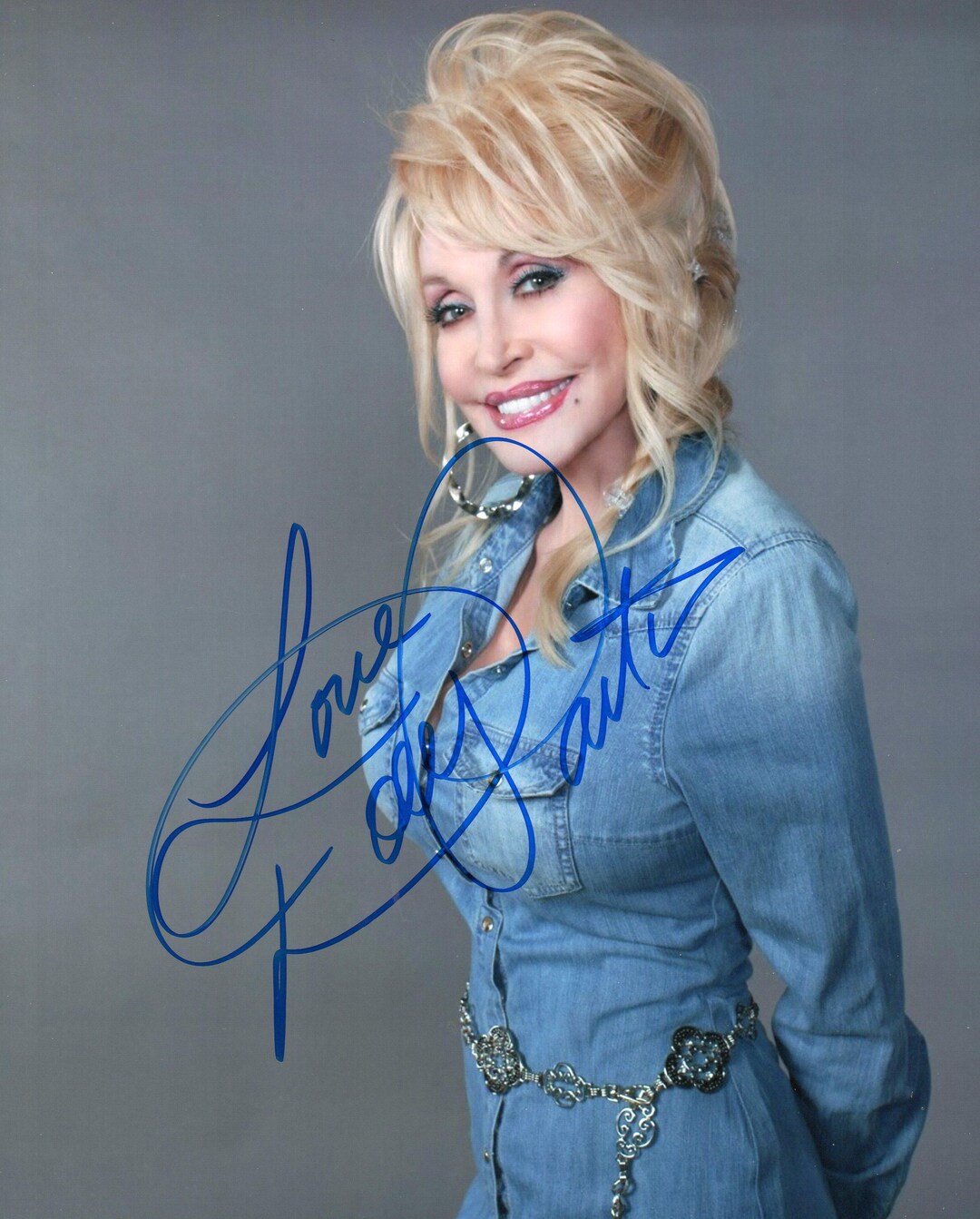 Signed Dolly Parton 8 X 10 Photo Nice - Etsy
