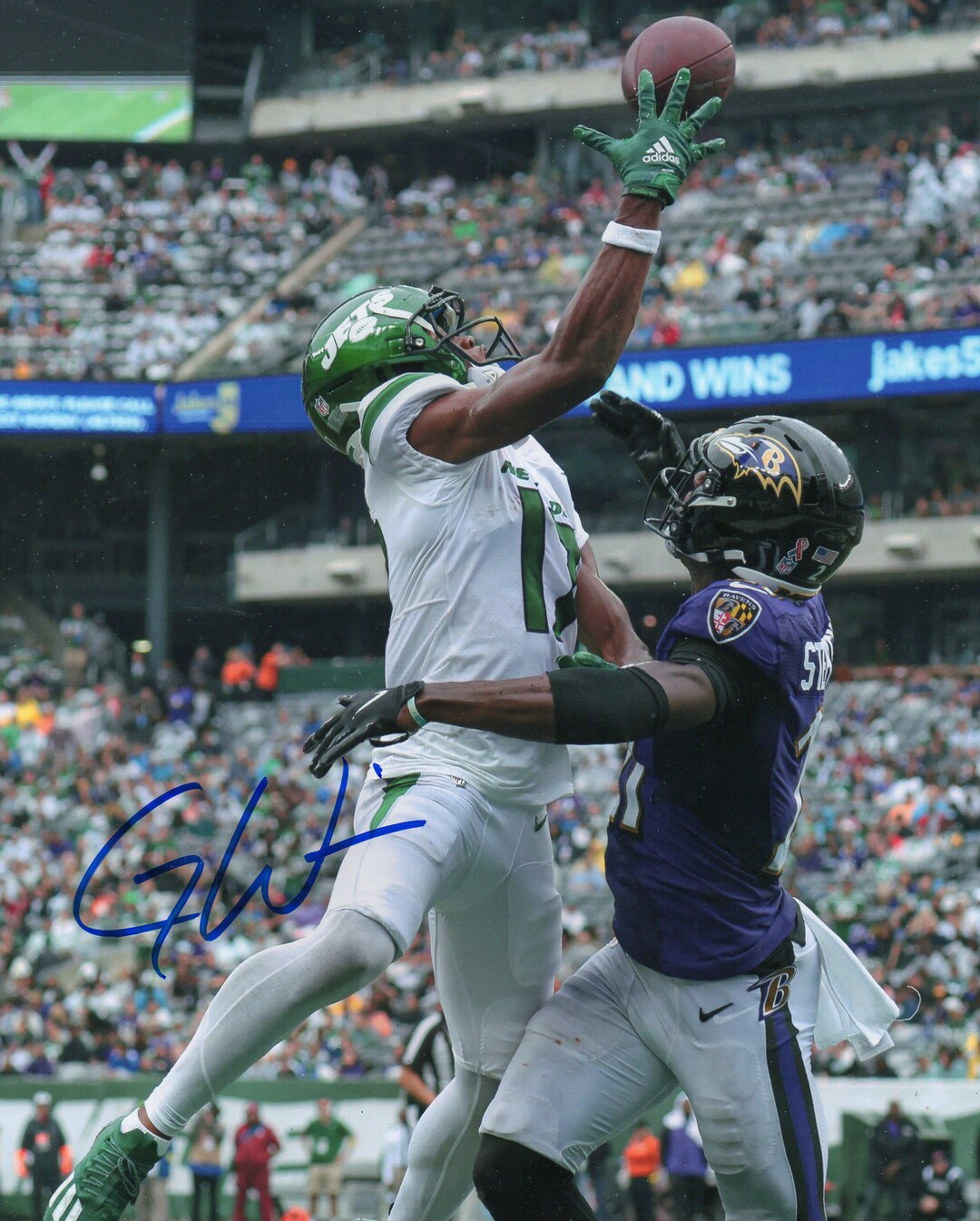 Signed Garrett Wilson 8 X 10 Photo New York Jets - Etsy