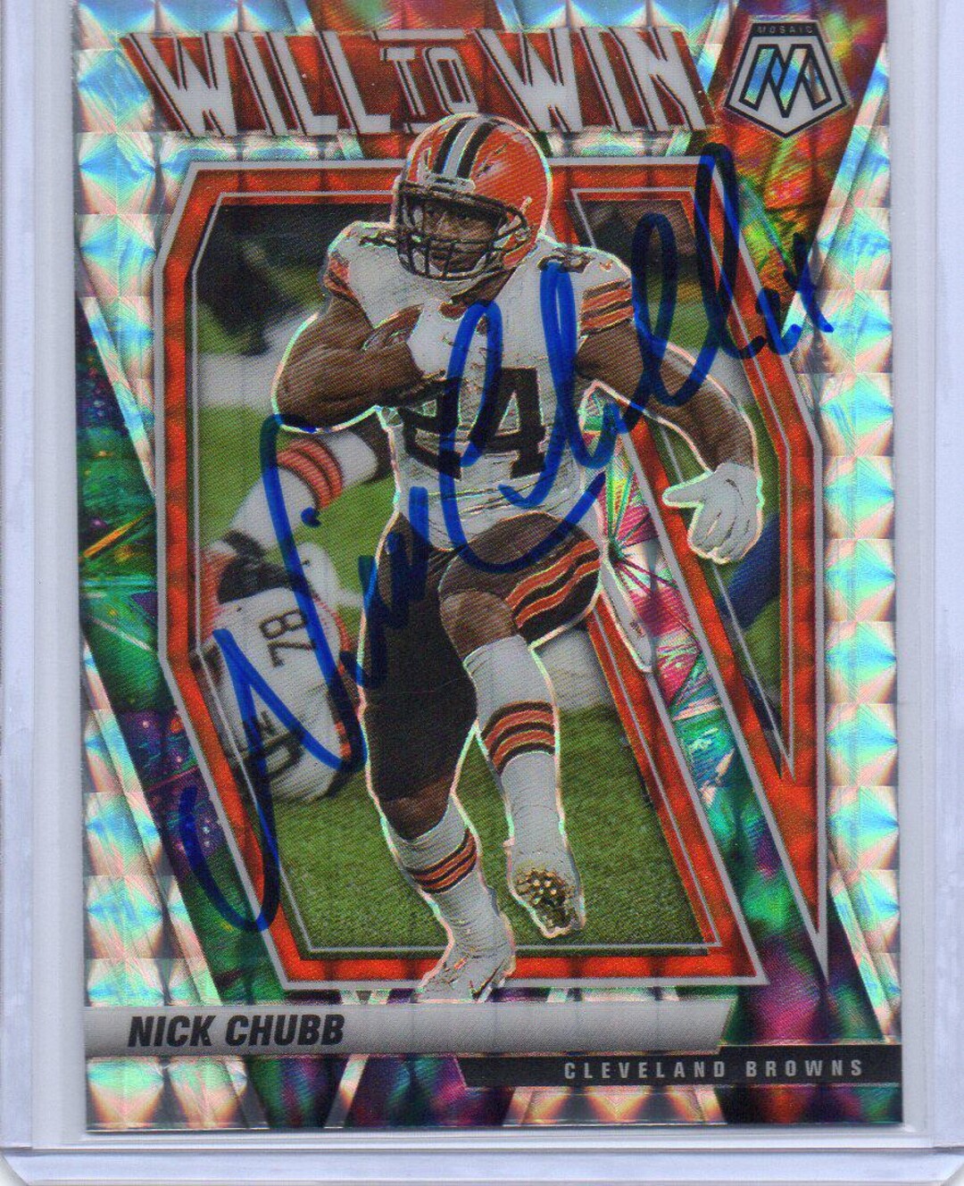 Signed Nick Chubb Card Cleveland Browns - Etsy