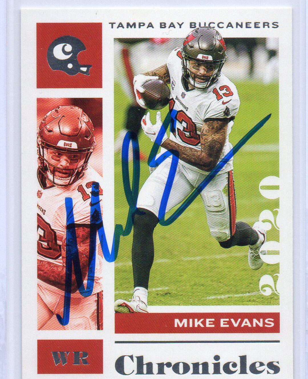 Signed Mike Evans Card Tampa Bay Buccaneers Very Nice - Etsy