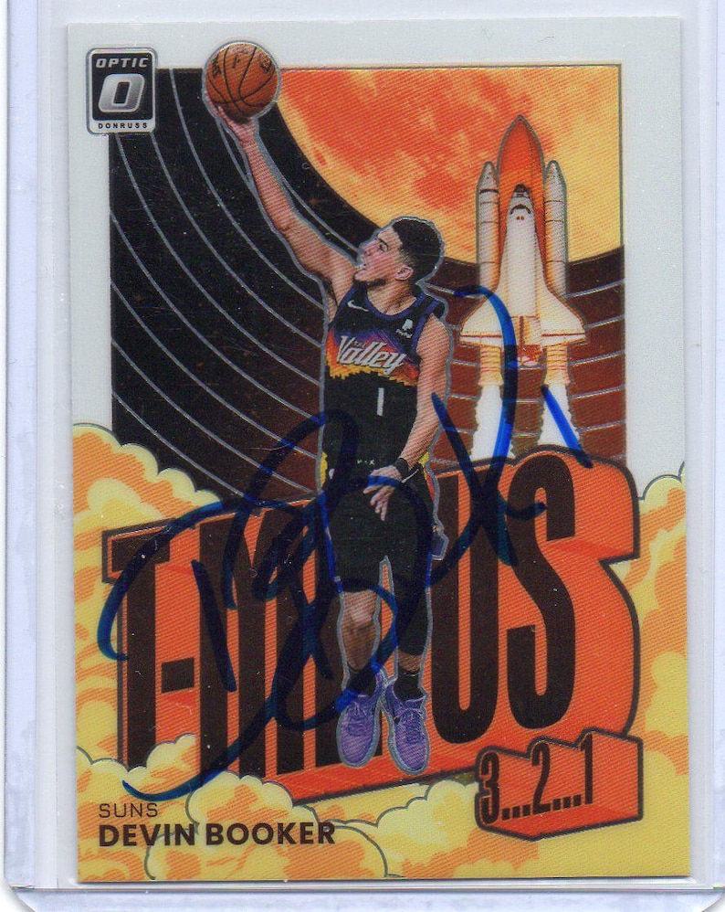 Signed Devin Booker Card Phoenix Suns Nice - Etsy