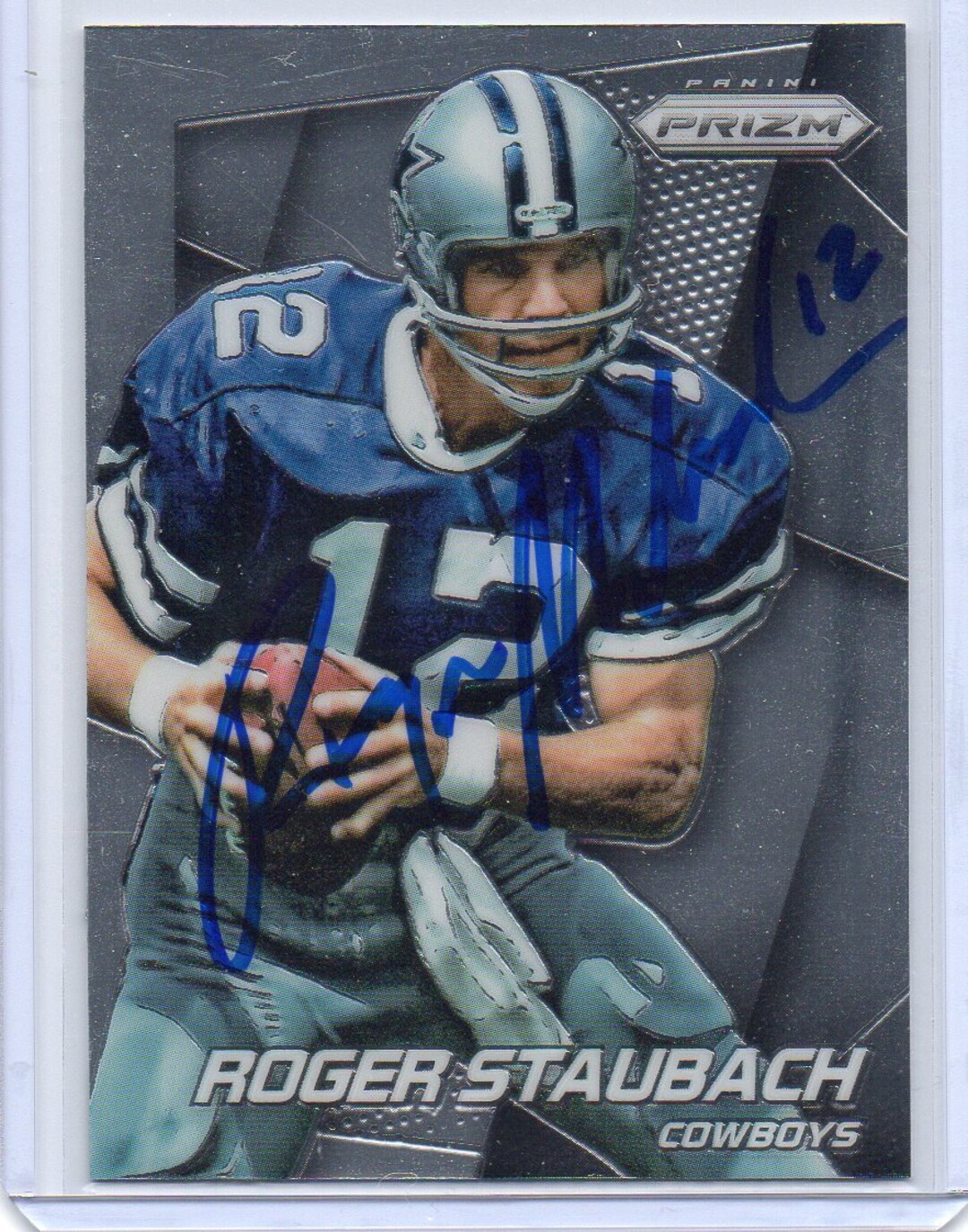 Signed Roger Staubach Card Cowboys - Etsy