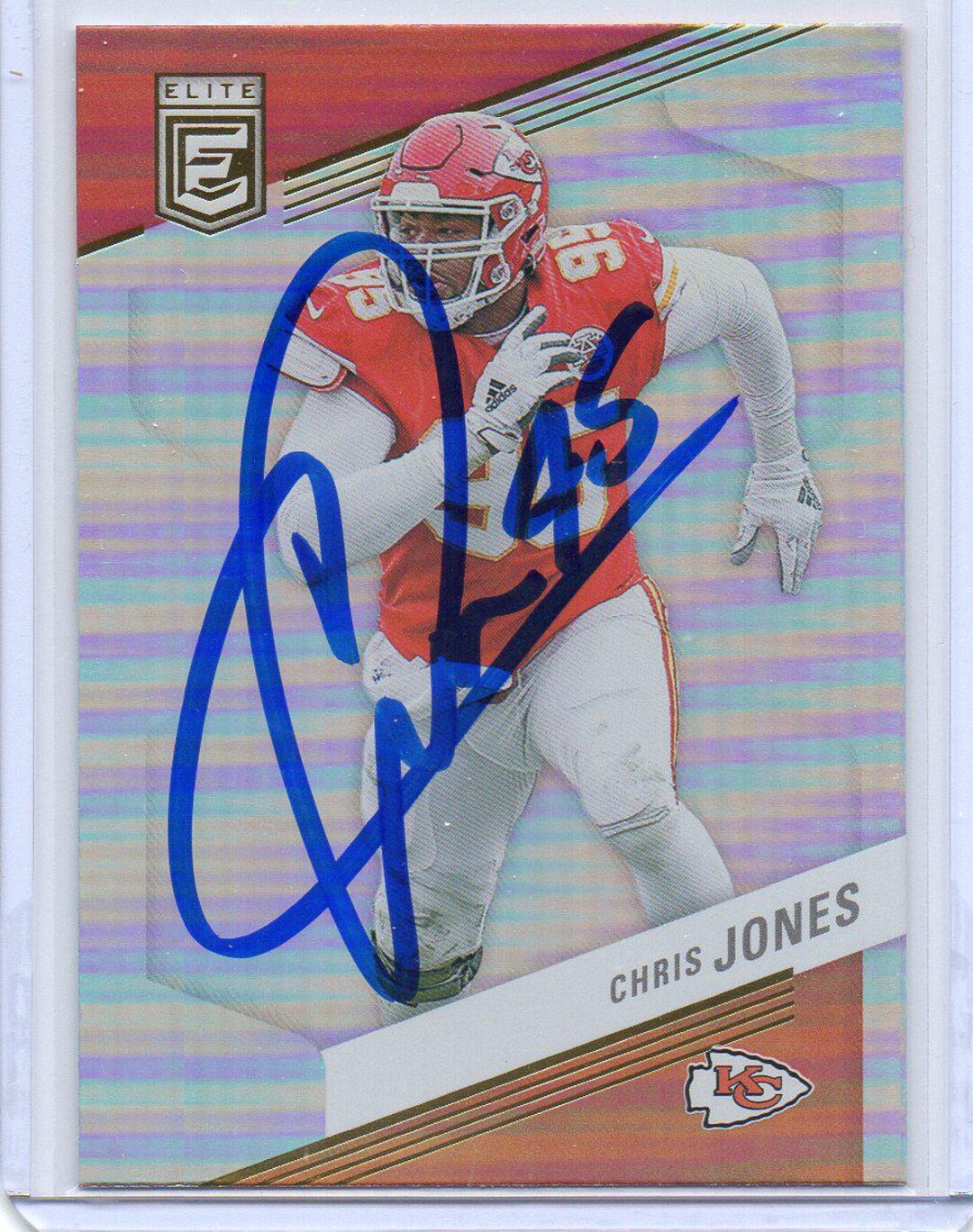 Signed Chris Jones Card Chiefs - Etsy