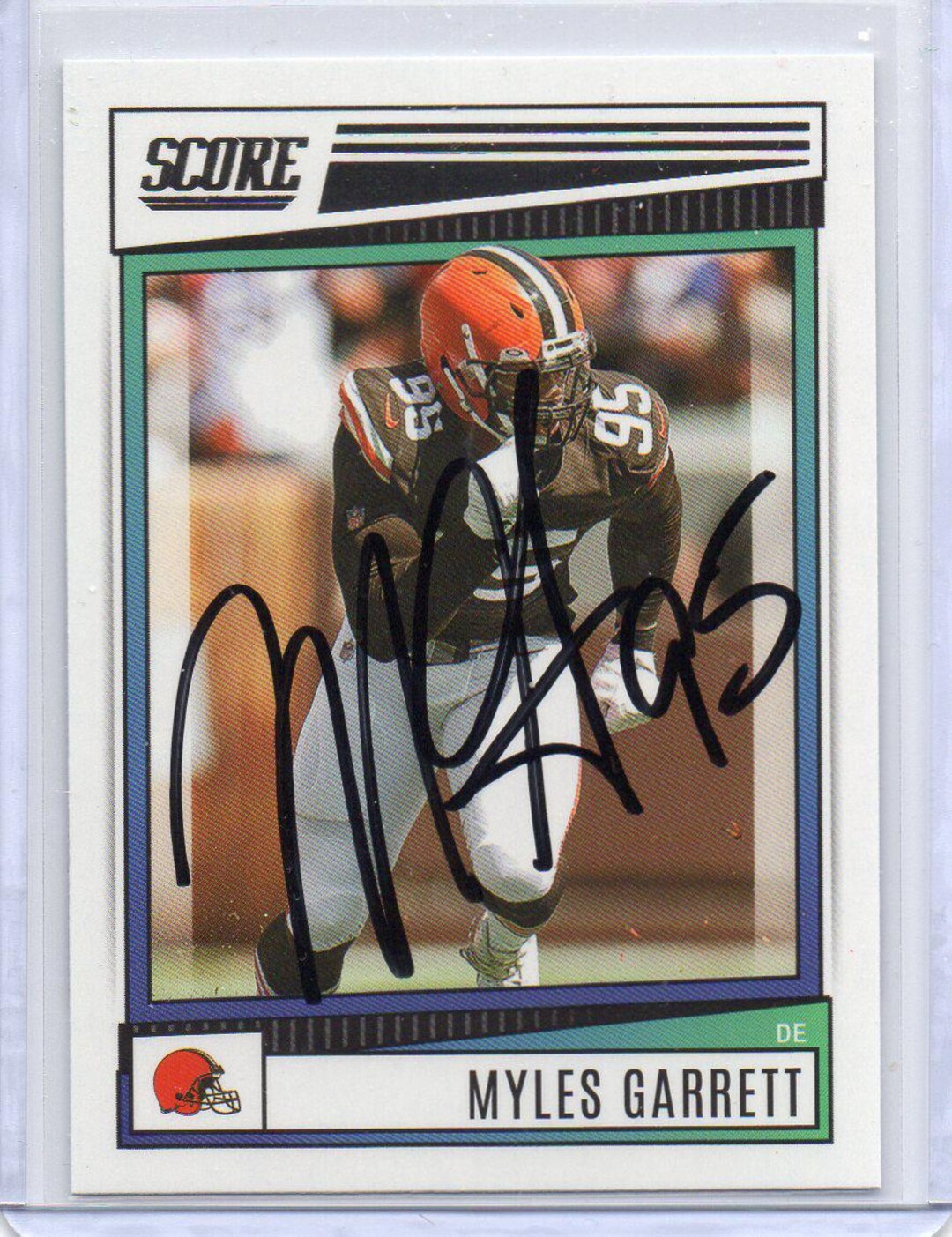 Signed Myles Garrett Card Cleveland Browns - Etsy