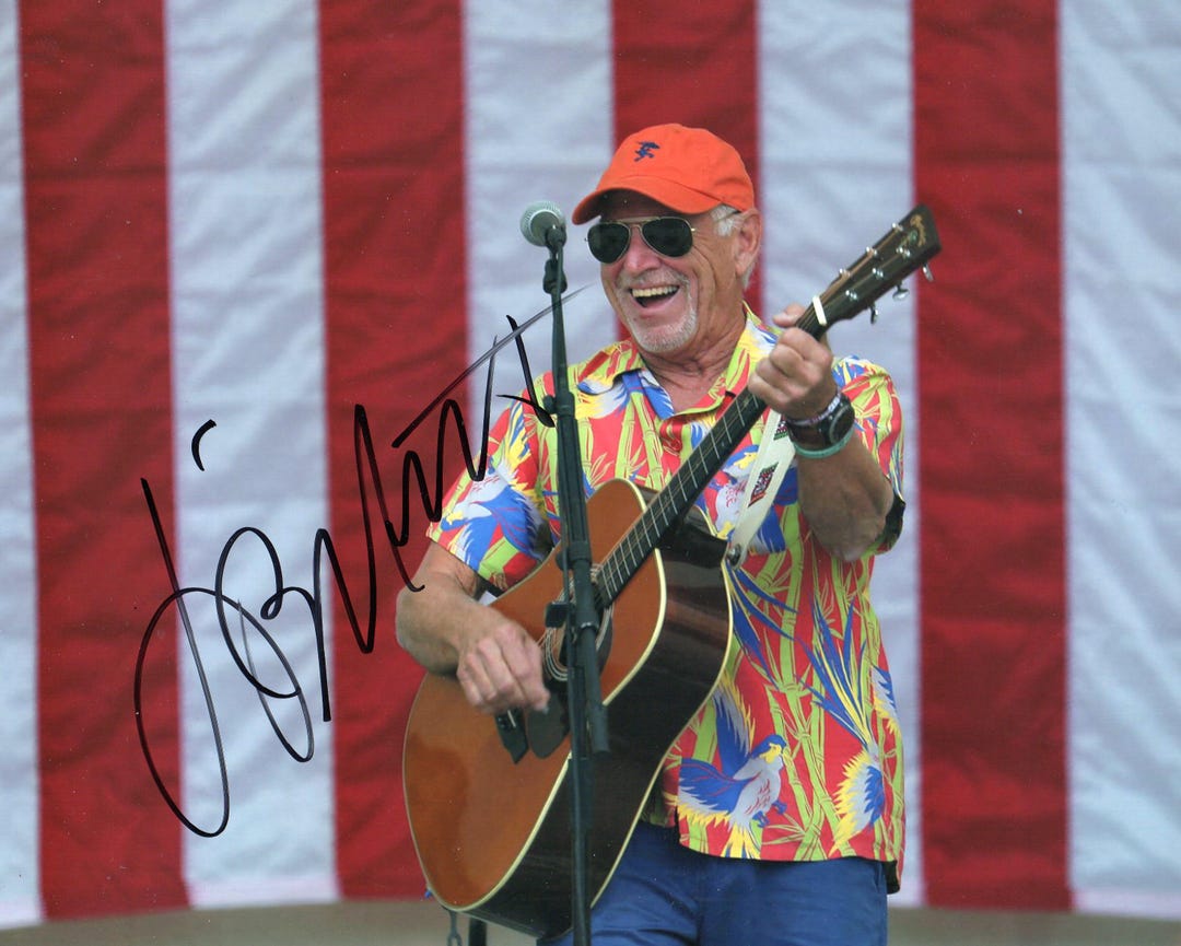 Signed Jimmy Buffett 8 X 10 Photo Very Nice - Etsy