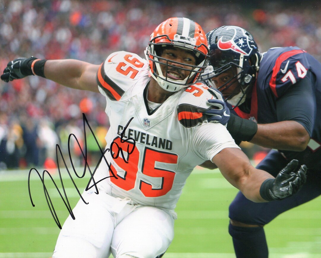 Signed Myles Garrett 8 X 10 Photo Cleveland Browns - Etsy