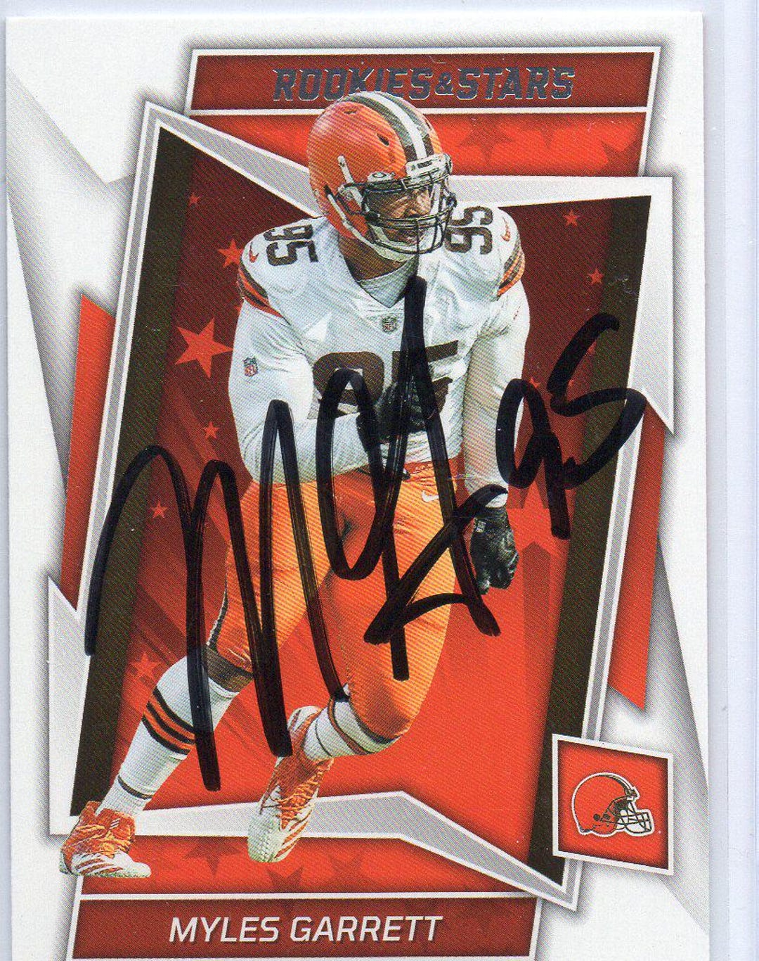 Signed Myles Garrett Card Cleveland Browns Nice - Etsy