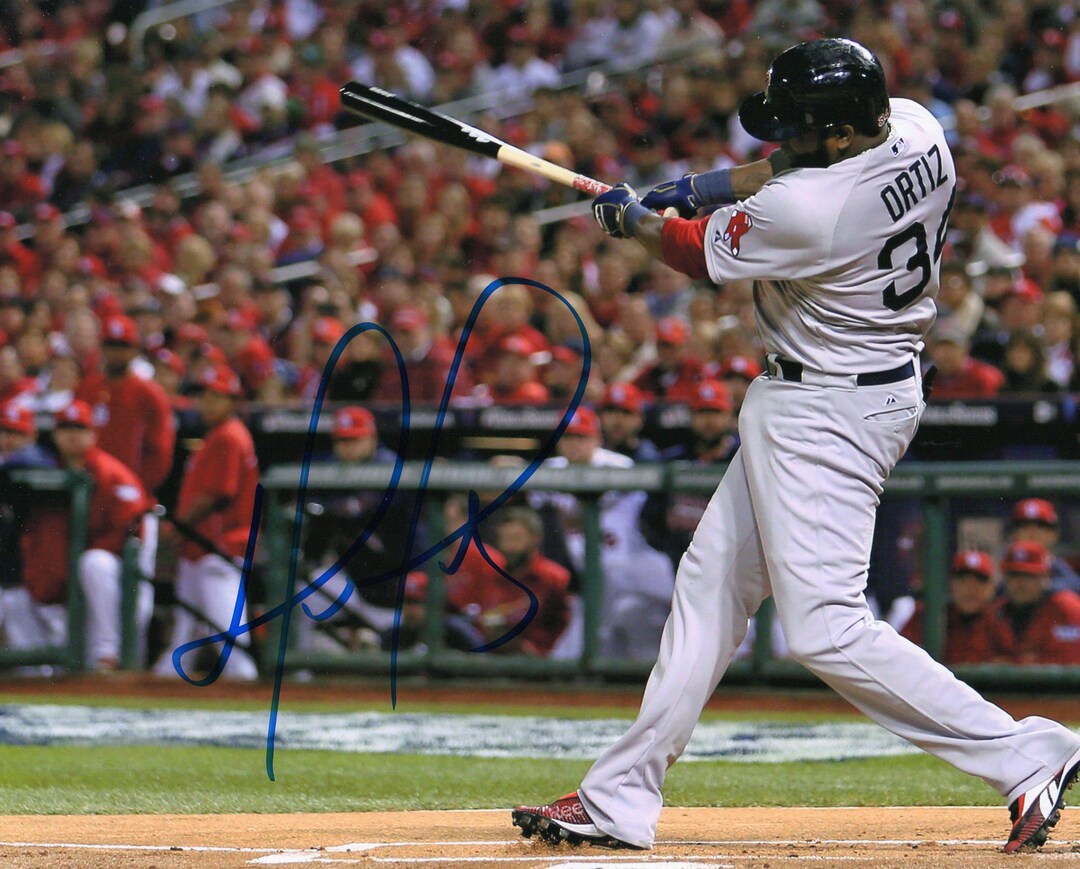 Signed David Ortiz 8 X 10 Photo Boston Red Sox Nice - Etsy