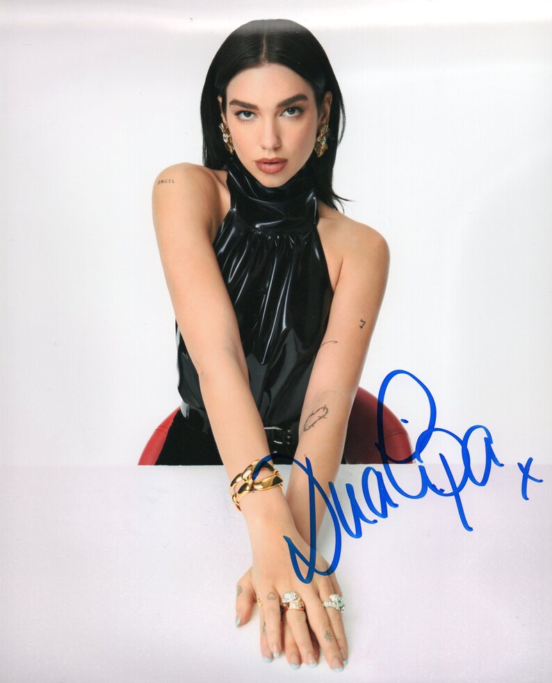 Signed Dua Lipa 8 X 10 Photo Cute - Etsy