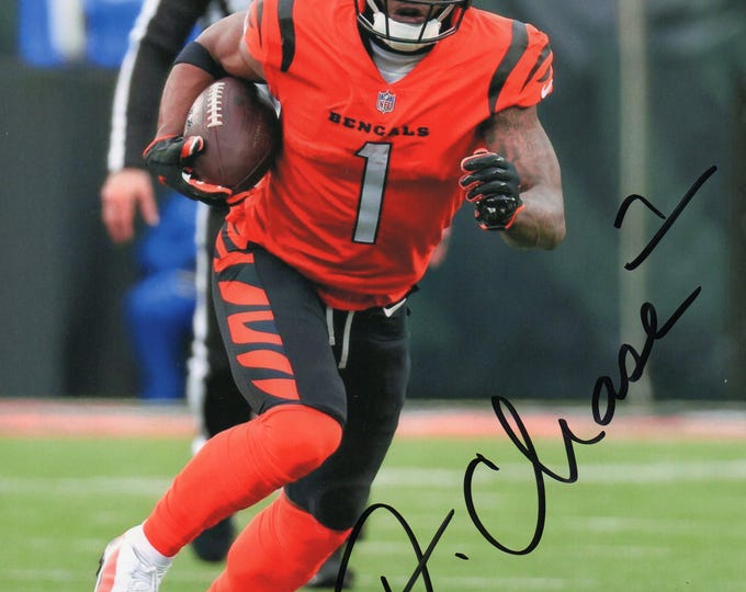 Signed Ja'marr Chase 8 X 10 Photo Cincinnati Bengals - Etsy
