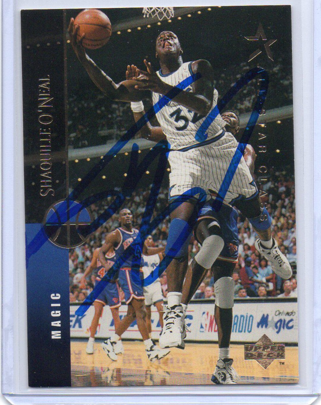 Signed Shaquille O'neal Card Orlando Magic - Etsy