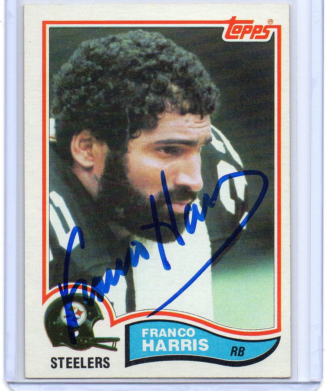 Signed Franco Harris Card Steelers - Etsy