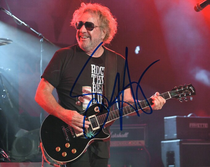 Signed Sammy Hagar 8 X 10 Photo - Etsy