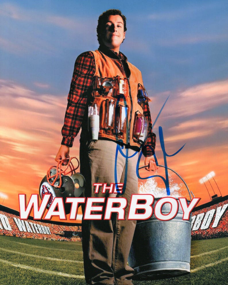 Signed Adam Sandler 8 X 10 Photo the Water Boy - Etsy