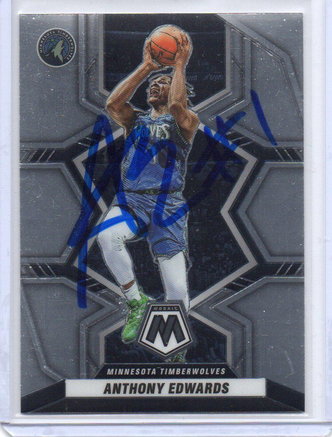 Signed Anthony Edwards Card Minnesota Timberwolves Nice - Etsy