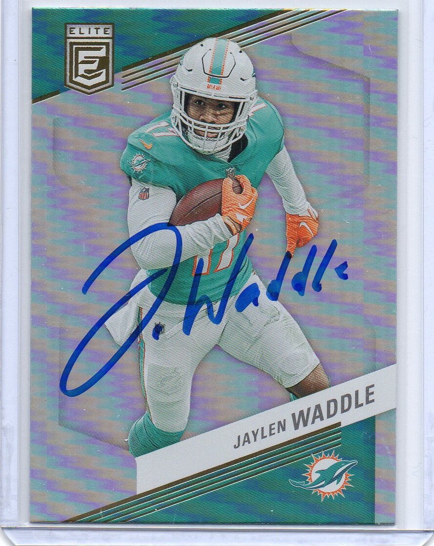 Signed Jaylen Waddle Card Dolphins - Etsy