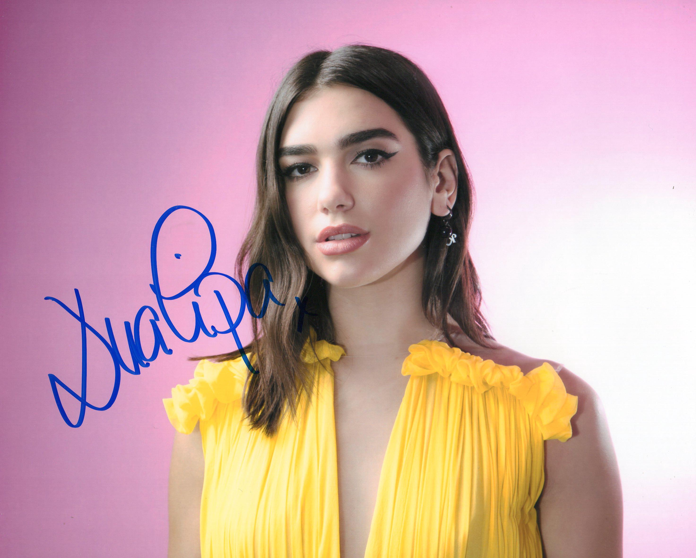 Signed Dua Lipa 8 X 10 Photo - Etsy