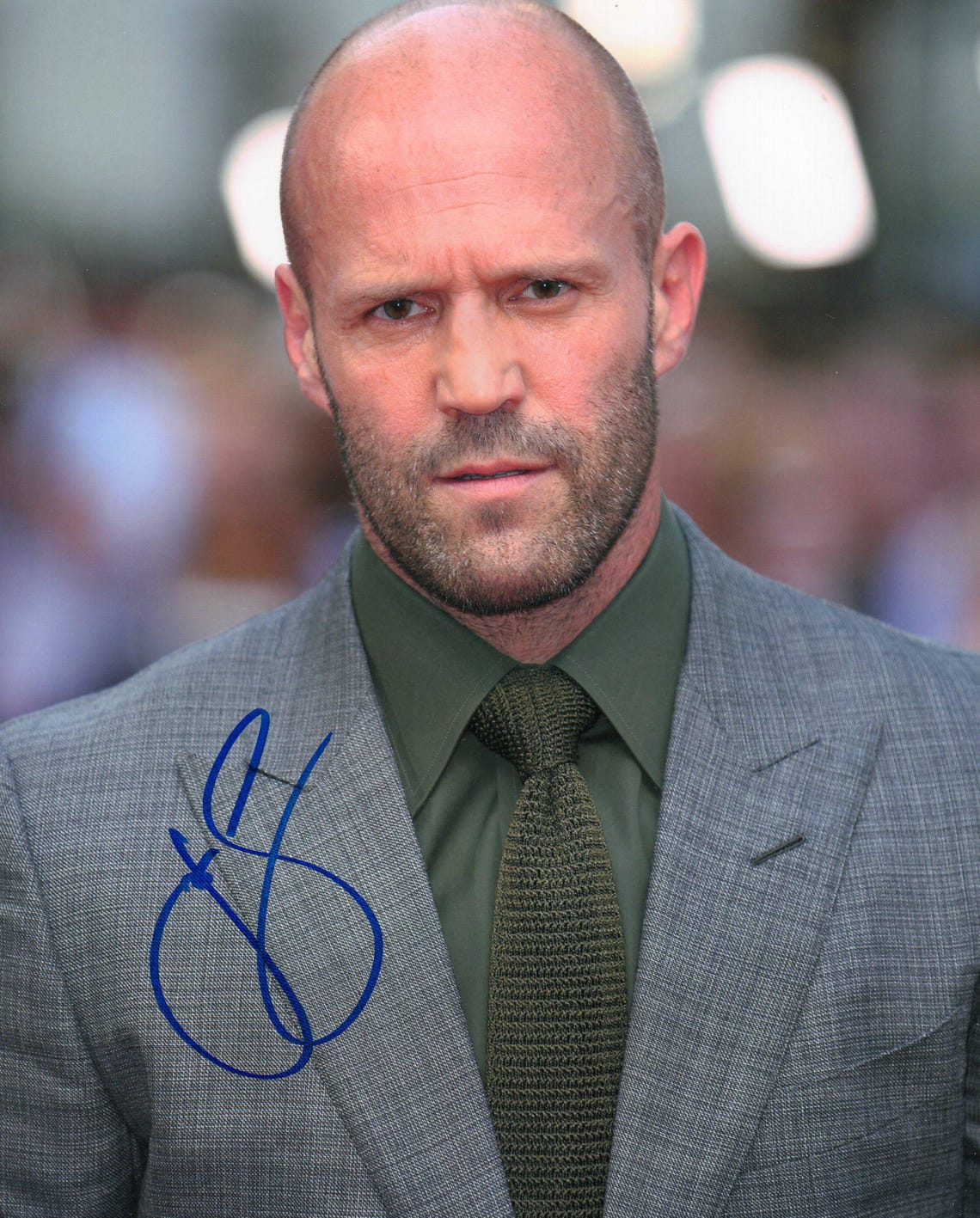 Signed Jason Statham 8 X 10 Photo the Meg Fast & Furious Expendables - Etsy