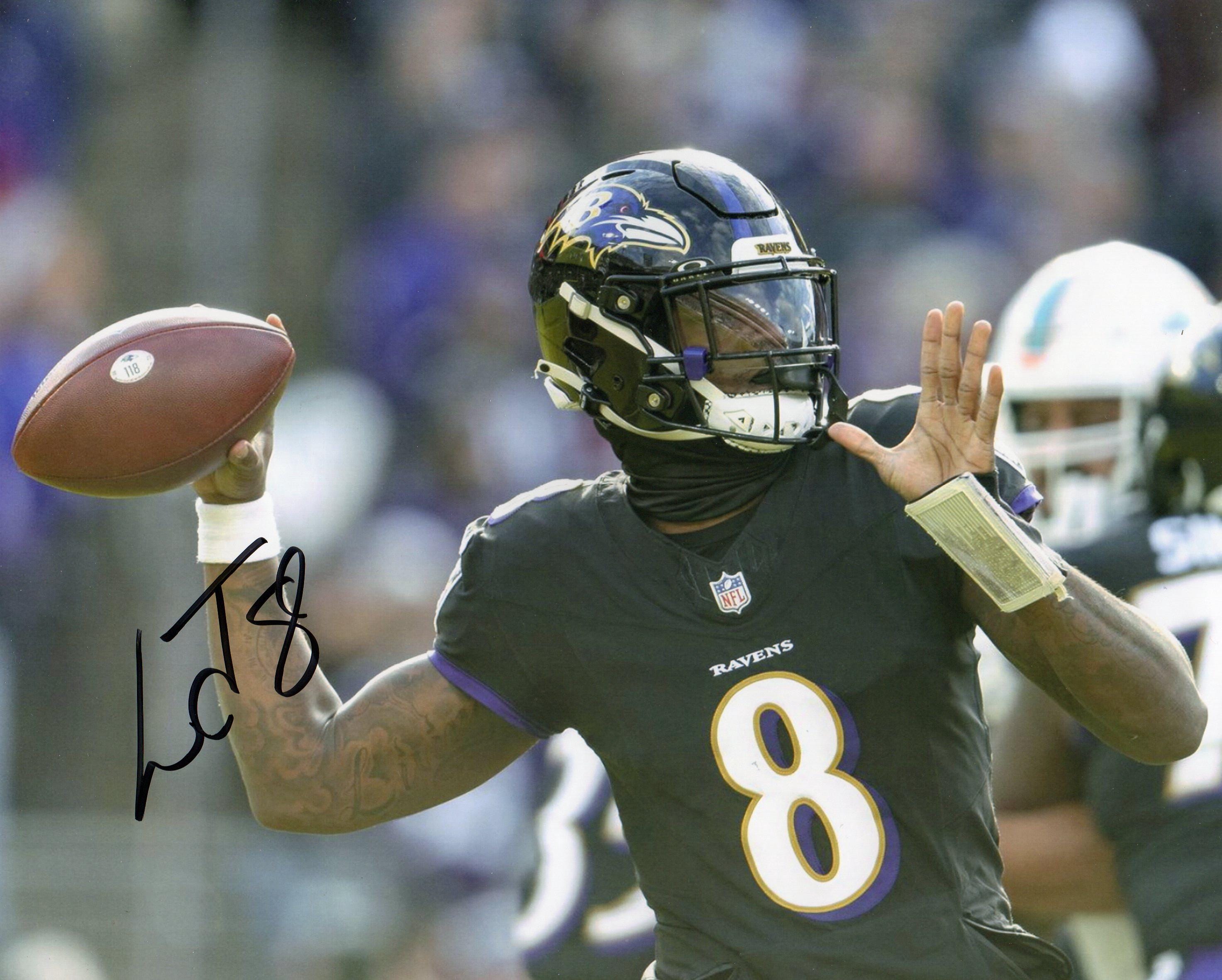 Signed Lamar Jackson 8 X 10 Photo Baltimore Ravens Nice - Etsy