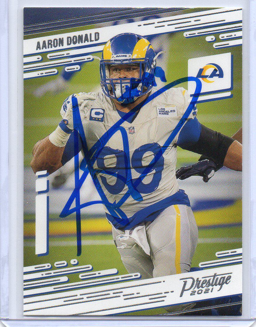 Signed Aaron Donald Card Los Angeles Rams Nice - Etsy