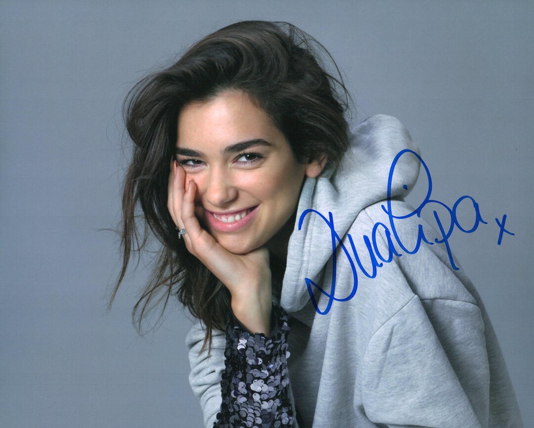 Signed Dua Lipa 8 X 10 Photo Cute - Etsy