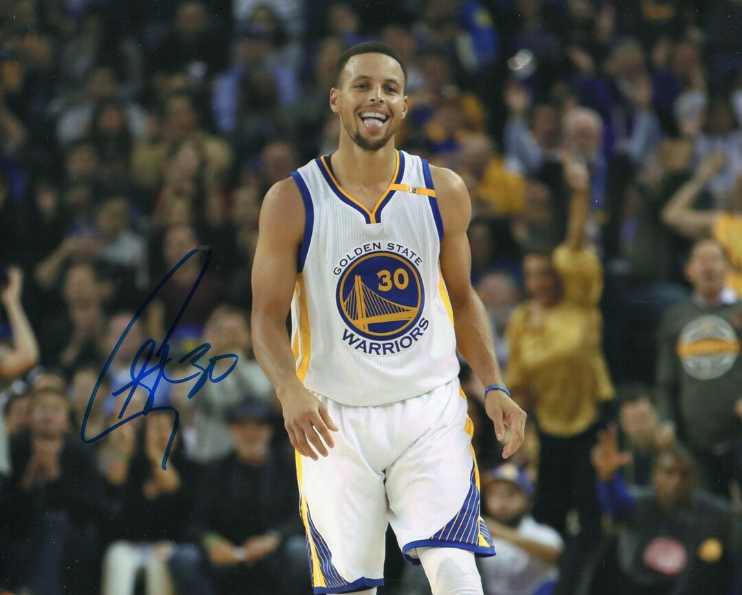 Signed Steph Curry 8 X 10 Photo Golden State Warriors Nice - Etsy