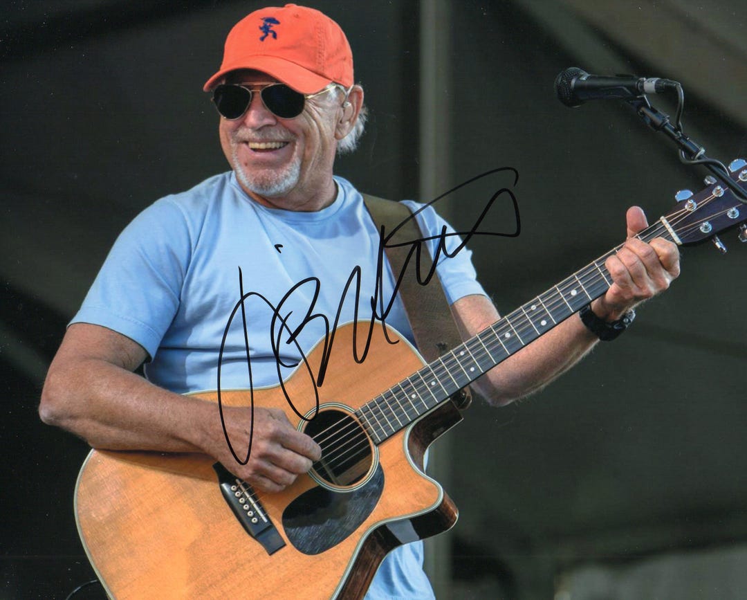 Signed Jimmy Buffett 8 X 10 Photo - Etsy