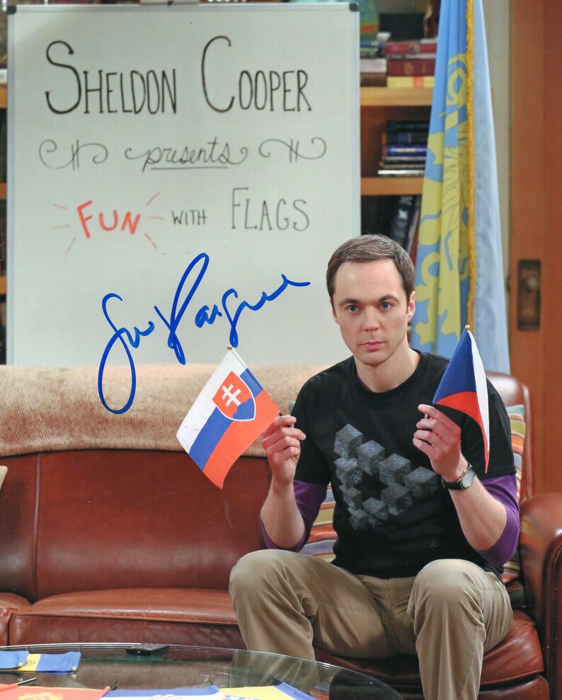 Signed Jim Parsons 8 X 10 Photo the Big Bang Theory Sheldon Cooper Very ...