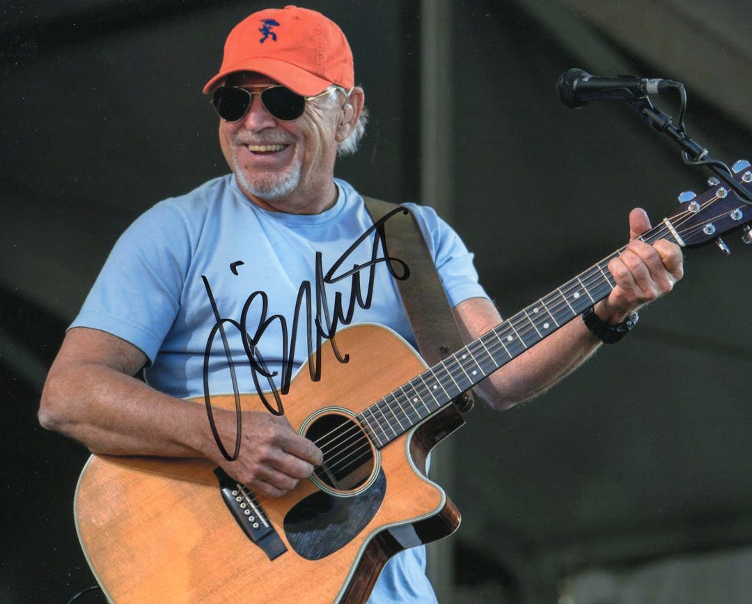 Signed Jimmy Buffett 8 X 10 Photo Nice - Etsy