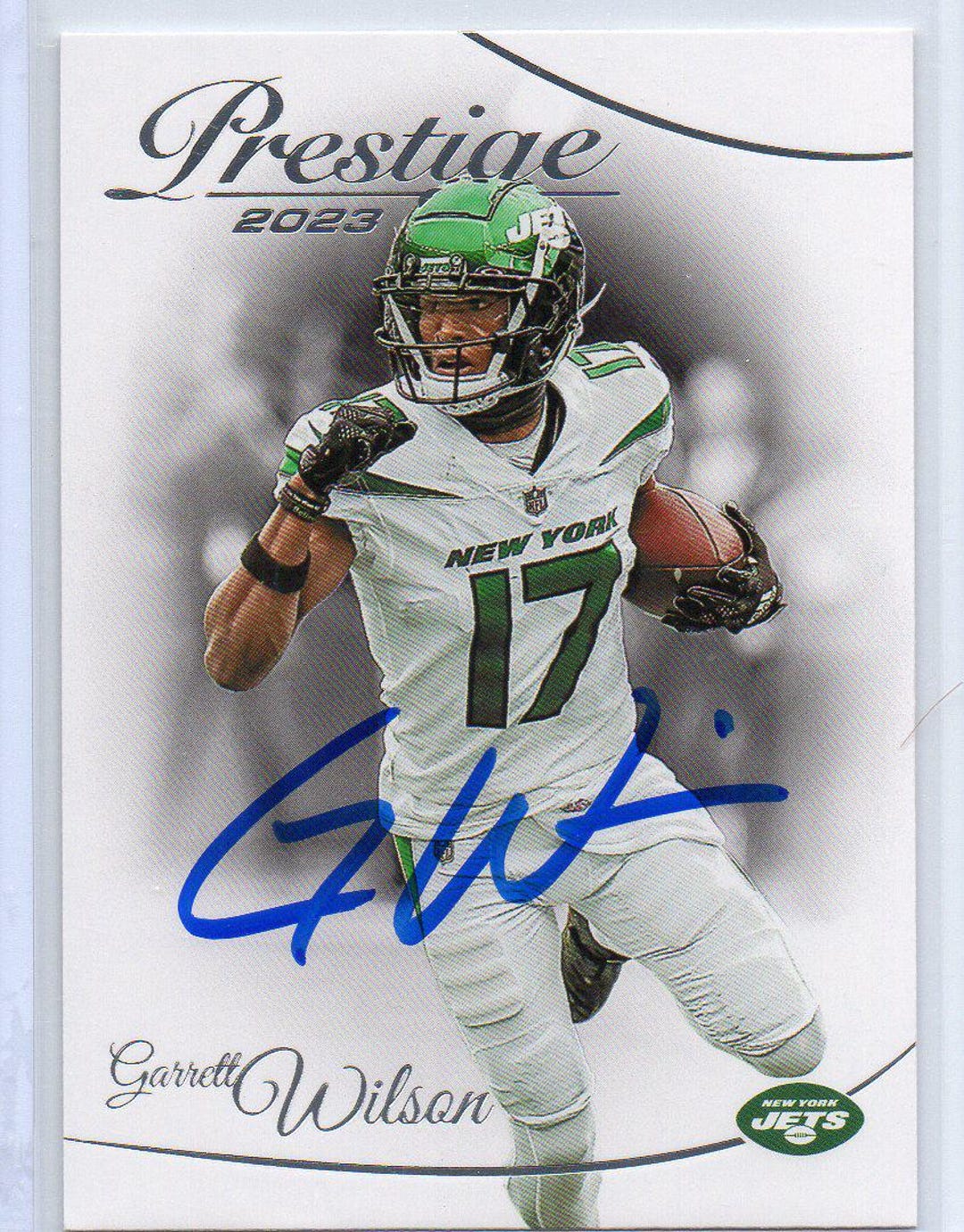Signed Garrett Wilson Card New York Jets Nice - Etsy