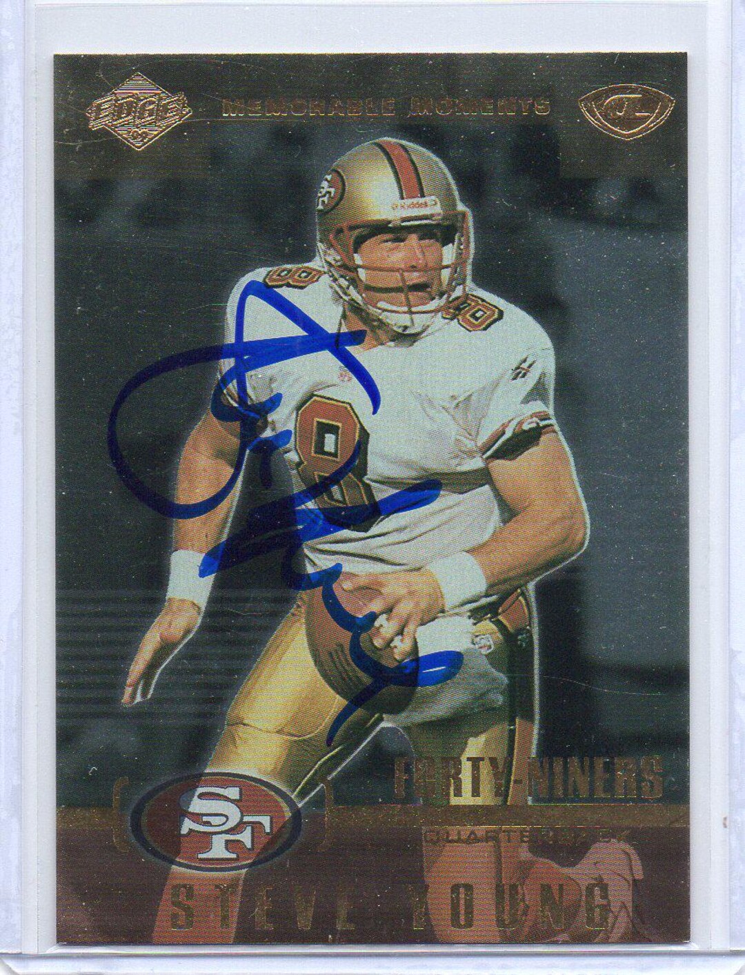 Signed Steve Young Card San Francisco 49ers Niners - Etsy
