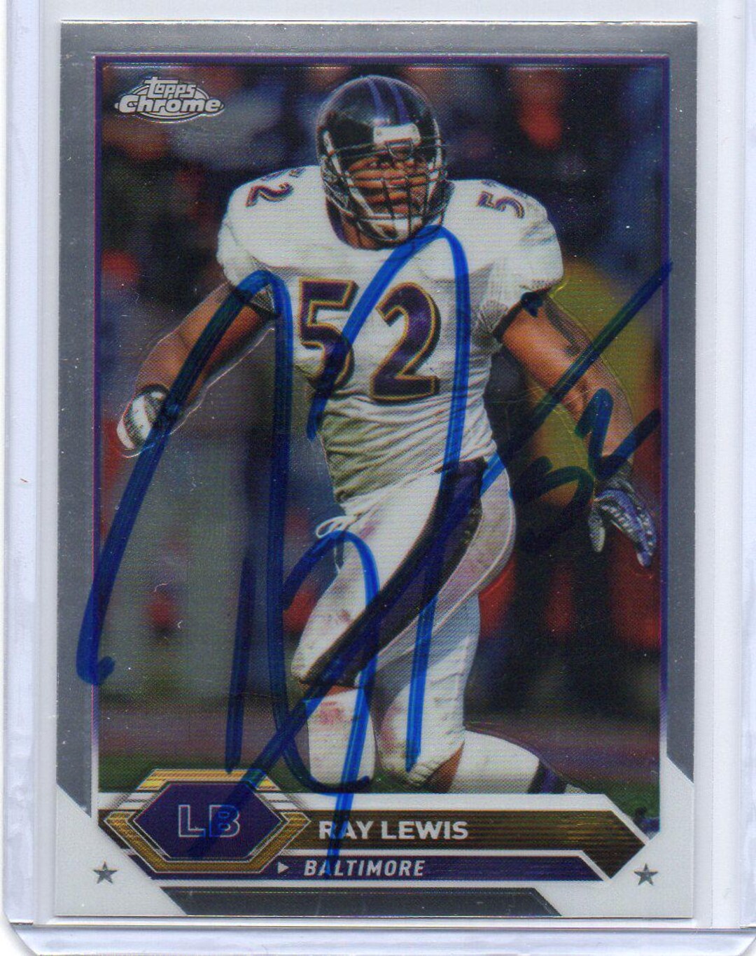 Signed Ray Lewis Card Baltimore Ravens Very Nice - Etsy