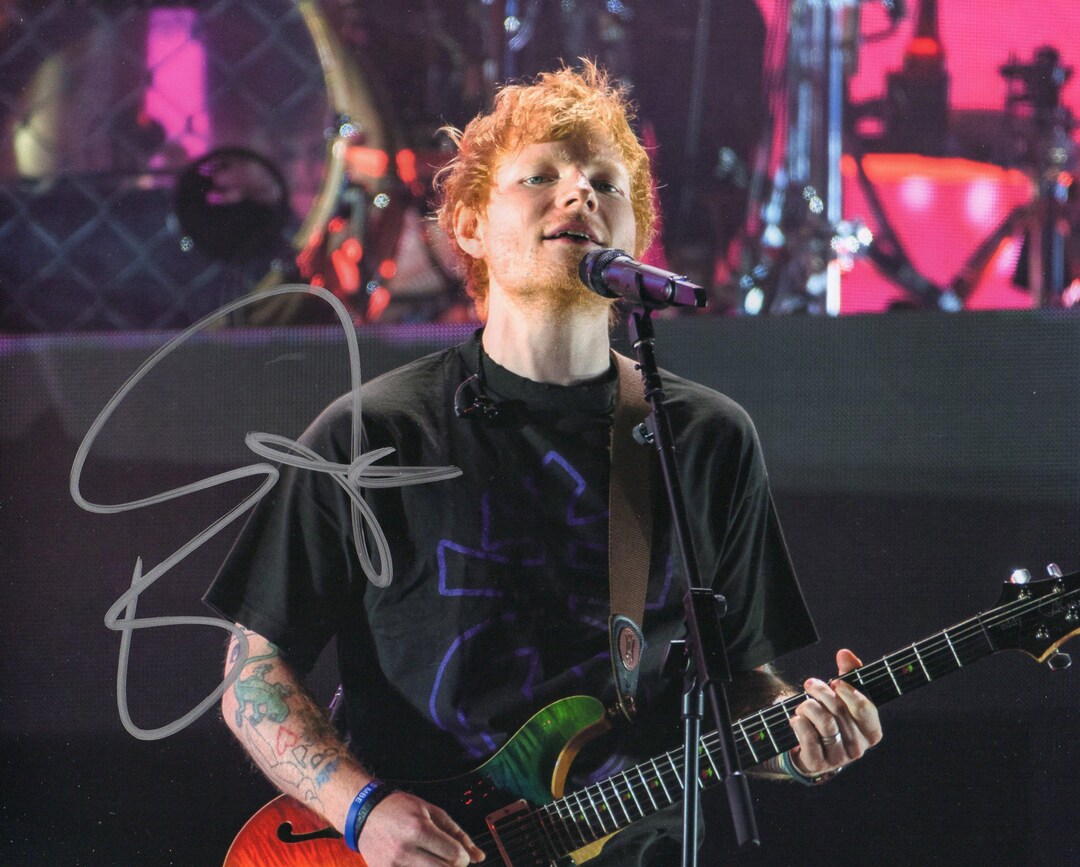 Signed Ed Sheeran 8 X 10 Photo Very Nice - Etsy