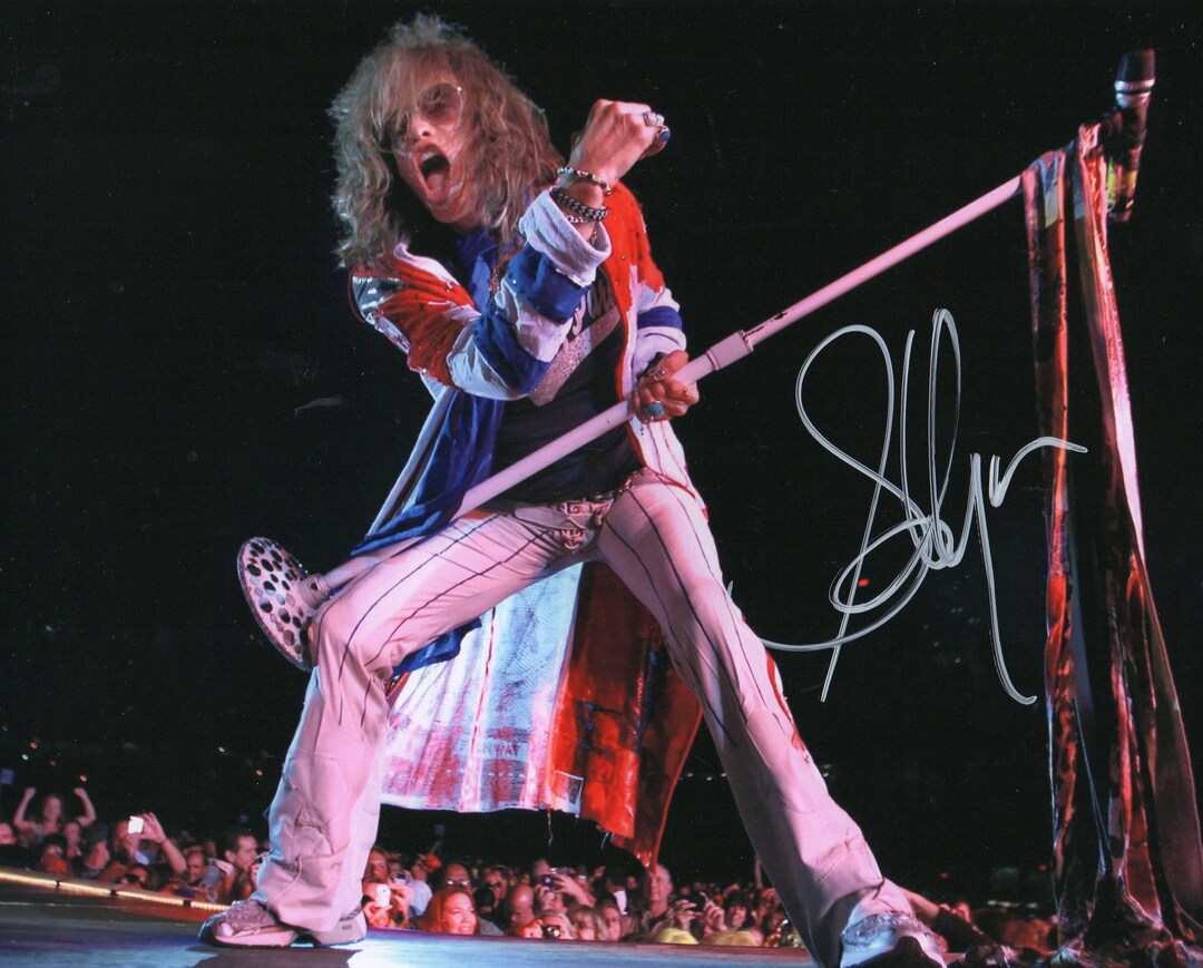 Signed Steven Tyler 8 X 10 Photo Aerosmith Really Nice - Etsy